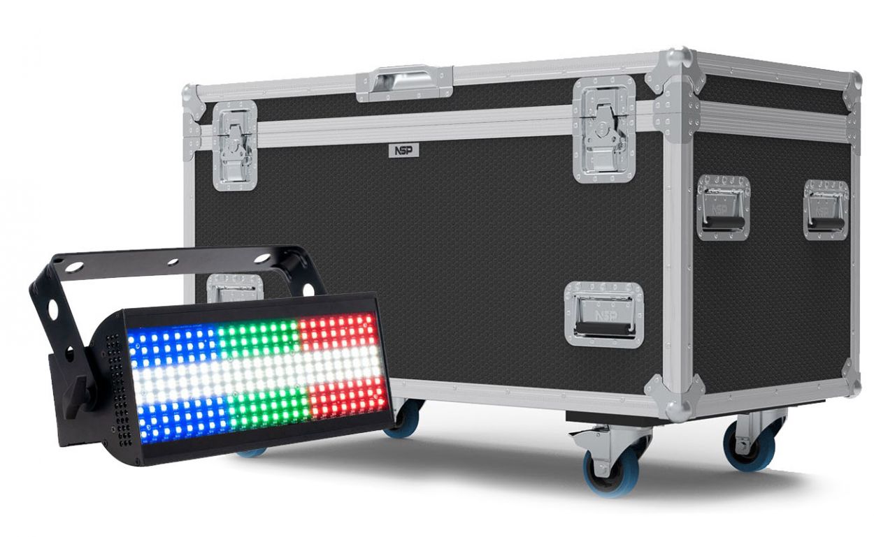 6-Way ADJ Jolt 300 Flight Case | LED Flight Cases | NSP Cases