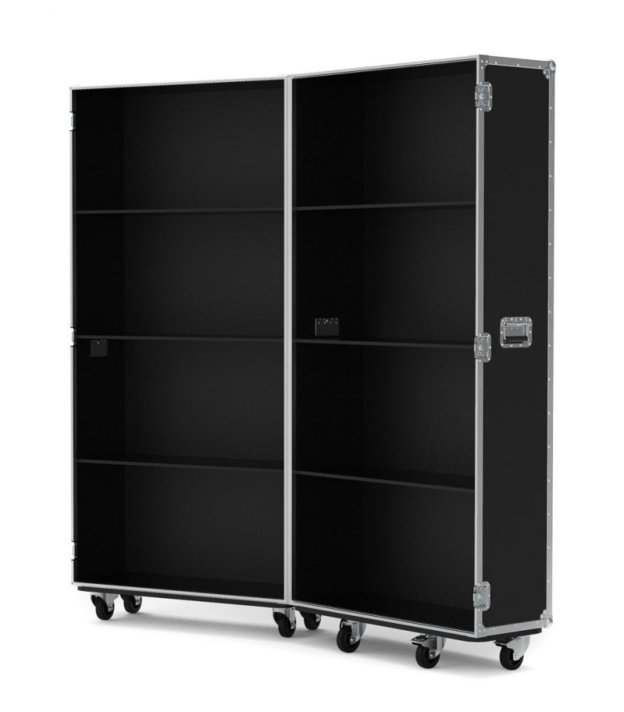 Medium Retail & Exhibition Flight Case in Black | NSP Cases