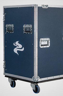 Coffee Cart Barista Station Flight Case with Doors | NSP Cases