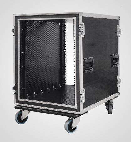 14U Foam Shockmount Rack Flight Case in Ultraflite | NSP Cases