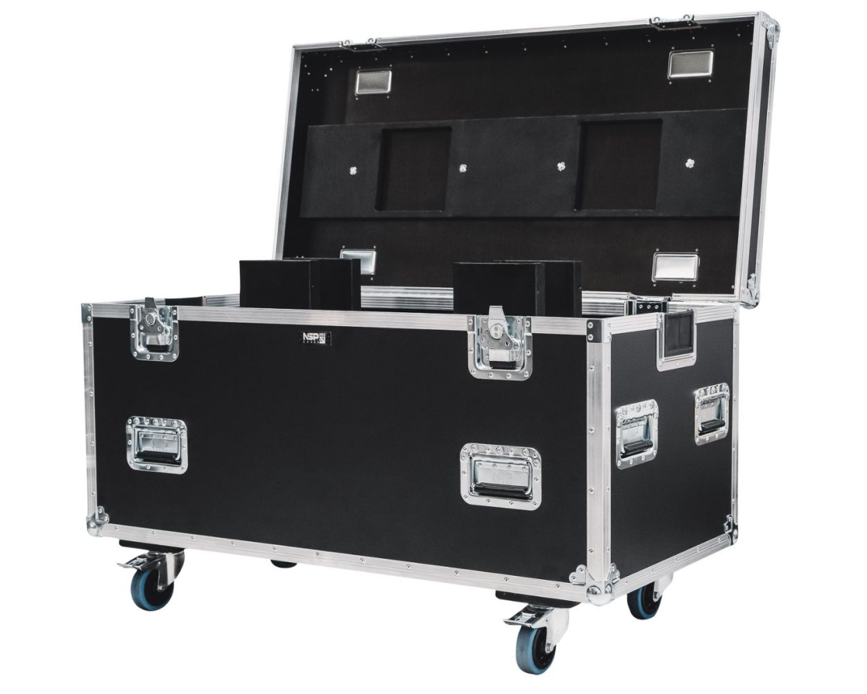 Multicore Trunk Flight Case with Vertical Pillars | NSP Cases