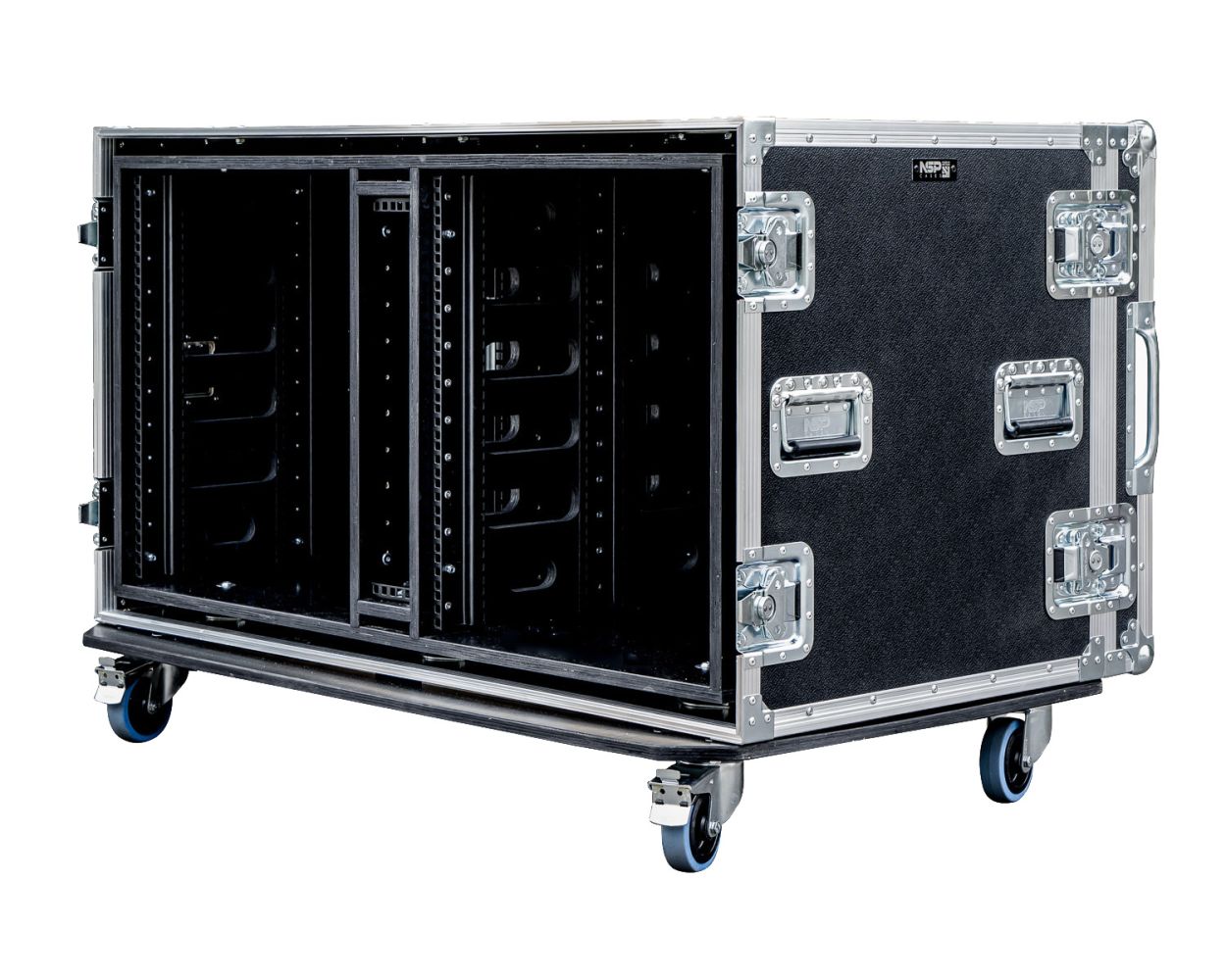 12U Double Suspended Shockmount Rack Flight Case | NSP Cases