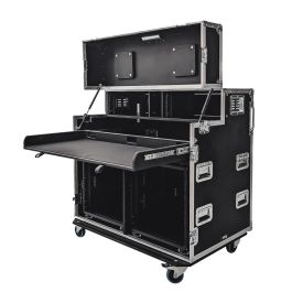 Production Flight Case with Rear Slam Lids & Racks | NSP Cases
