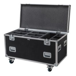 6 Way Showtec Helix S5000 Flight Case with Castors | NSP Cases